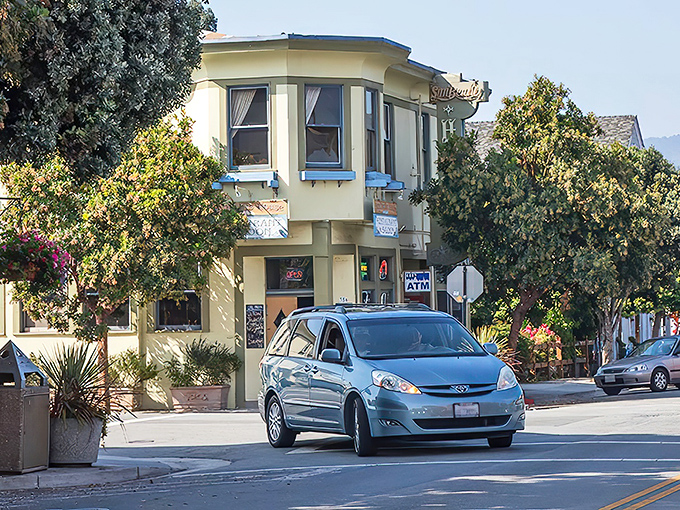 Half Moon Bay's quaint downtown feels like stepping into a Norman Rockwell painting.