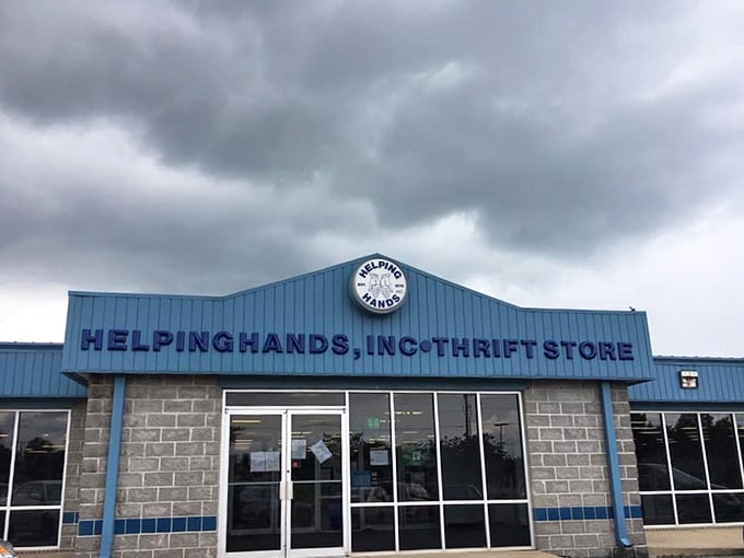 Helping Hands' warehouse-style building holds more surprises than your grandmother's attic - but better organized.