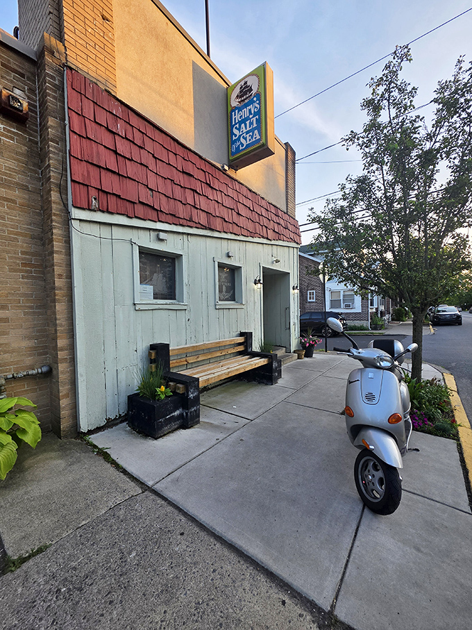 Henry's humble exterior whispers what the food shouts - sometimes the best treasures hide quietly.