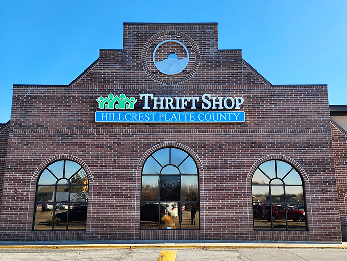 Hillcrest's beautiful brick architecture elevates thrift shopping from necessity to genuine community experience and pride.