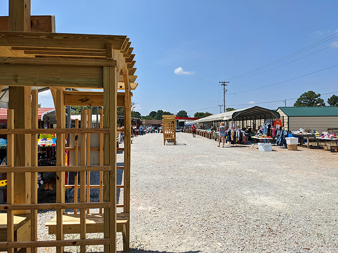 Paradise found - where the bright yellow sign beckons bargain hunters to their own personal shopping heaven.