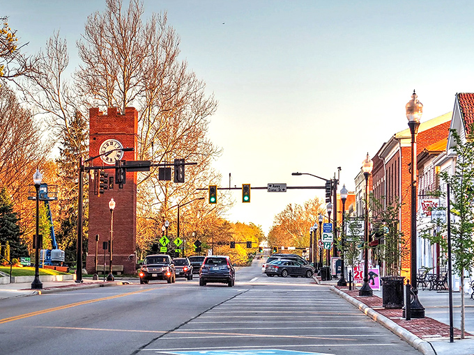 Hudson's town center, complete with its iconic clock tower, offers a perfect blend of historic charm and modern convenience.