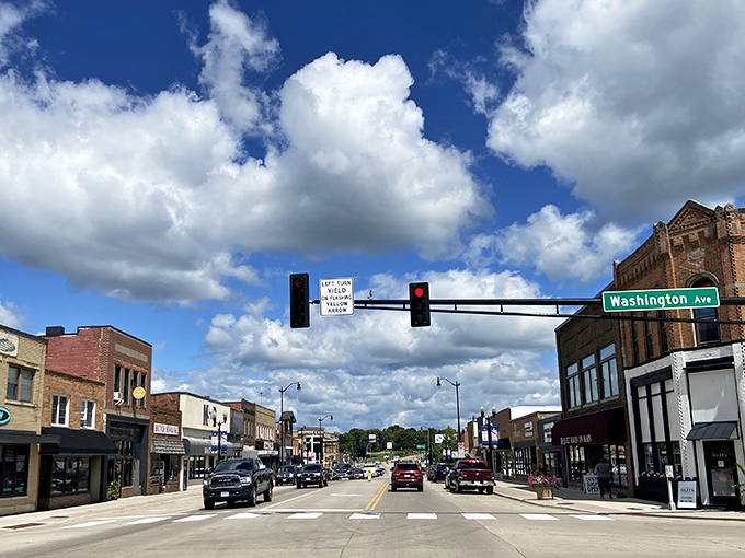 Hutchinson's main street offers that perfect blend of historic charm and modern convenience, where shopkeepers still know your name.