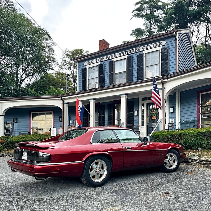This charming blue colonial looks like it was plucked straight from a Norman Rockwell painting. History lives here!