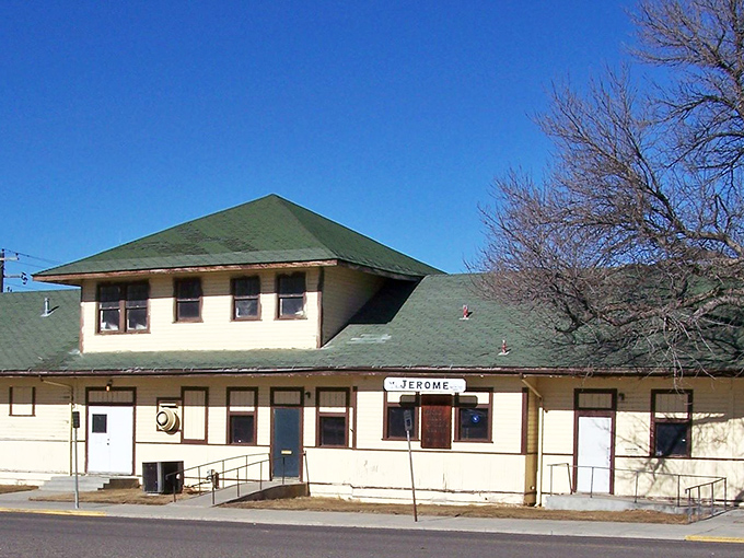 Jerome's historic train station stands as a reminder of simpler times and simpler prices.