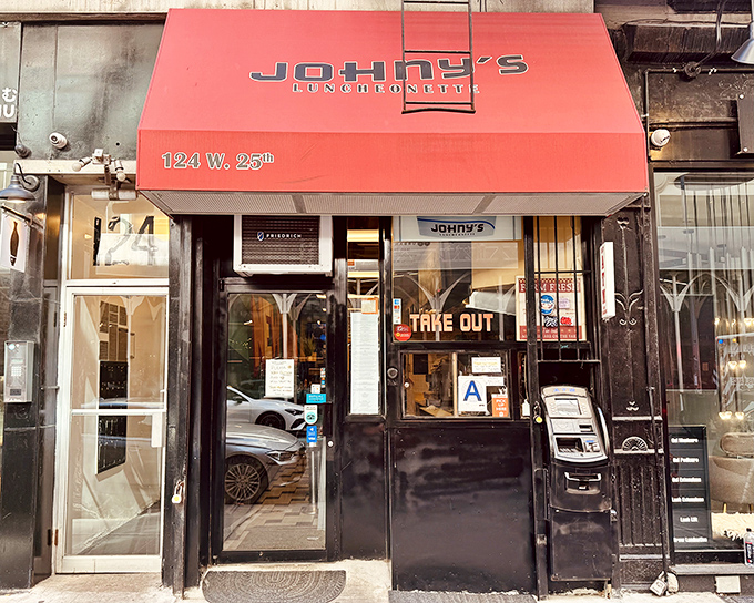 Simple red awnings often hide Chelsea's most satisfying breakfast surprises behind their modest facades.
