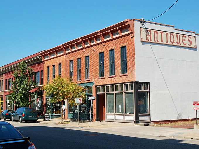 Inside this unassuming historic storefront, chandeliers create a galaxy of light reflecting off treasures from every era.