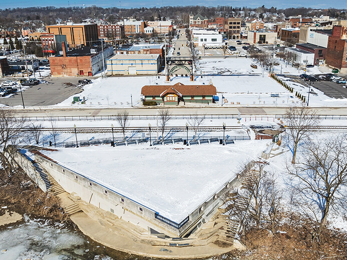 Logansport&rsquo;s historic downtown glows with winter charm, where local businesses welcome you with warm Hoosier hospitality.