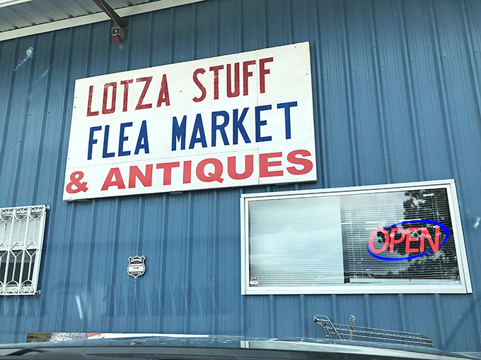 "Lotza Stuff" might be the most honest flea market name ever created by human beings.