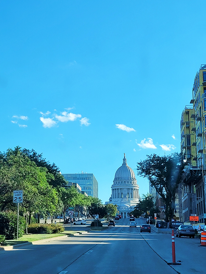 Madison's State Capitol dome commands respect while the city maintains surprisingly accessible housing options below.