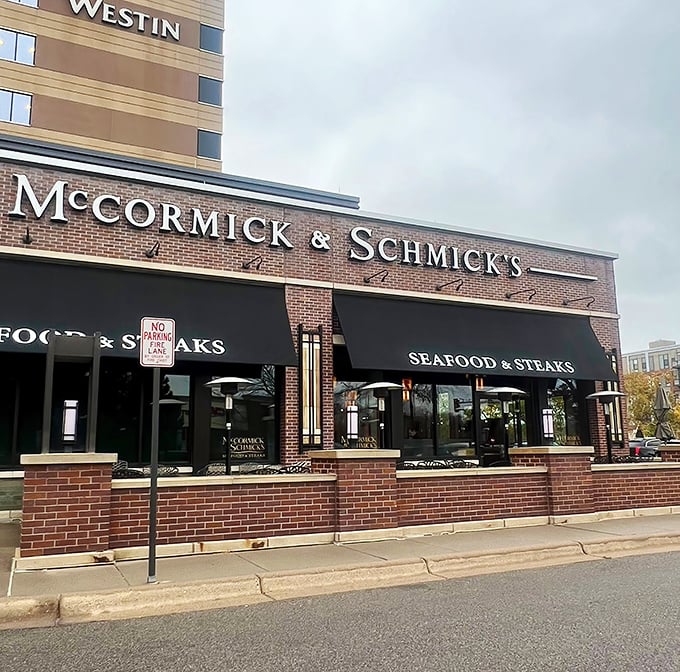 McCormick & Schmick's brick and glass exterior promises the upscale seafood experience your special occasion deserves.