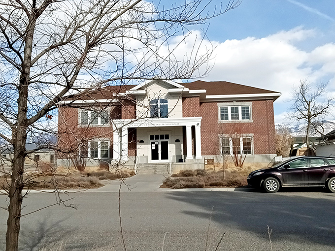 Mount Pleasant's stately brick school building showcases the town's commitment to education and architectural preservation.