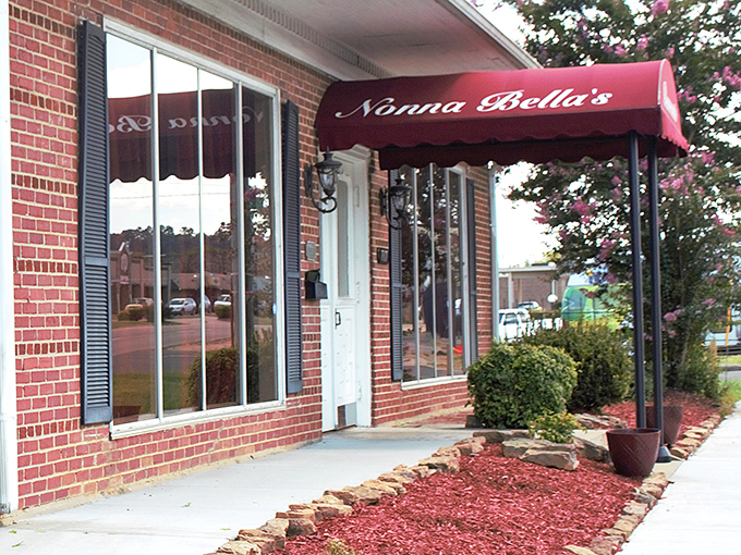 Nonna Bella's red awning beckons like an Italian grandmother calling you home for dinner.