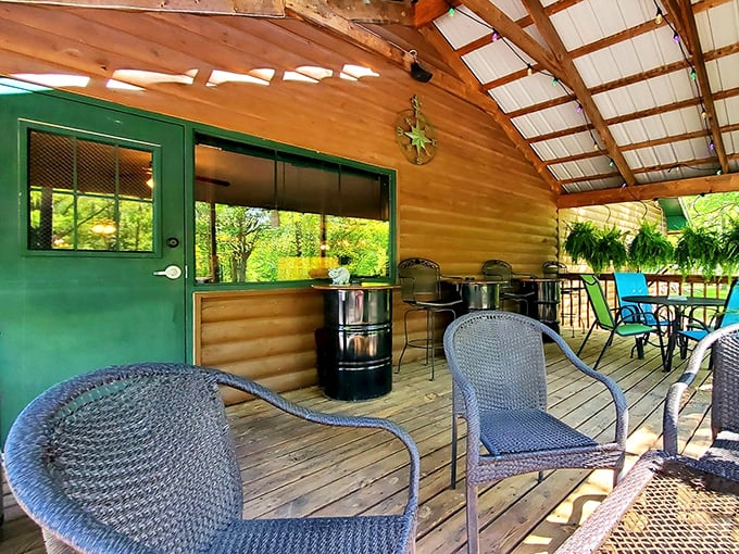 A log cabin steakhouse with an RV park? It's like someone read my travel bucket list and built it in Mora!