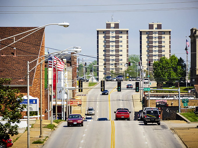 Poplar Bluff's twin towers rise like beacons of hope, proving small cities can dream big.