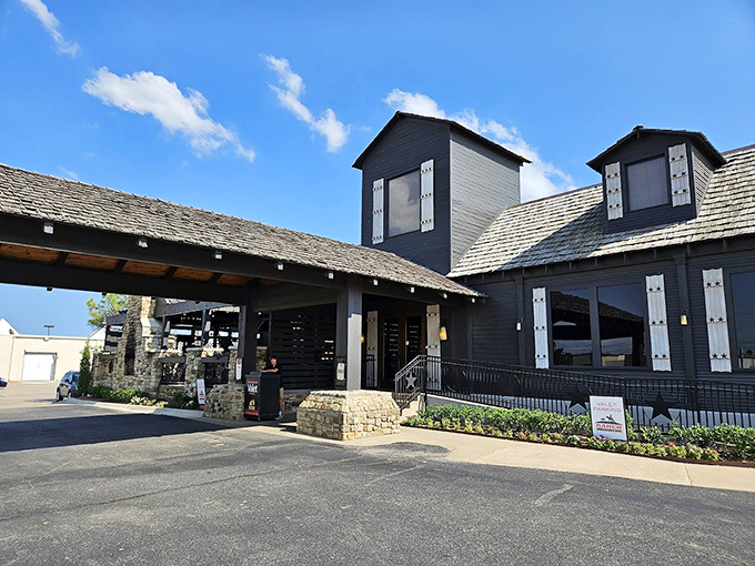 Modern ranch style meets serious steak tradition - where contemporary comfort enhances classic cowboy cooking perfectly.