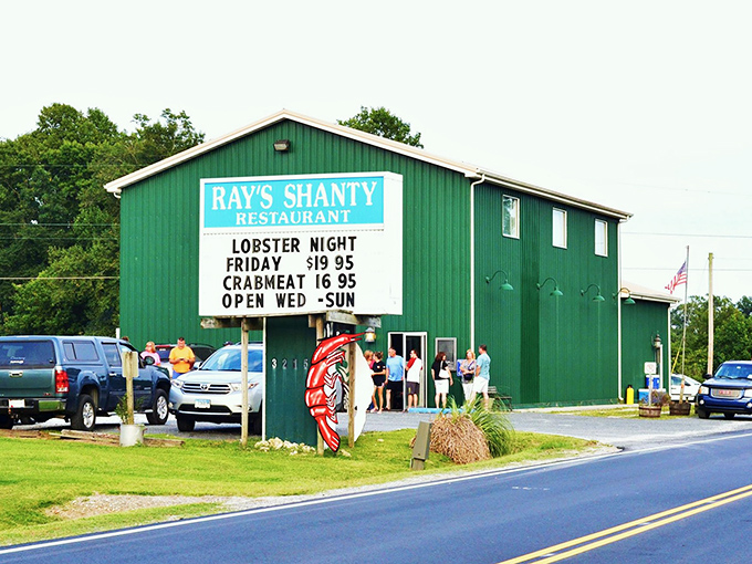 The sign says "Lobster Night" but Ray's Shanty's loyal customers know every night is worth the drive down country roads.