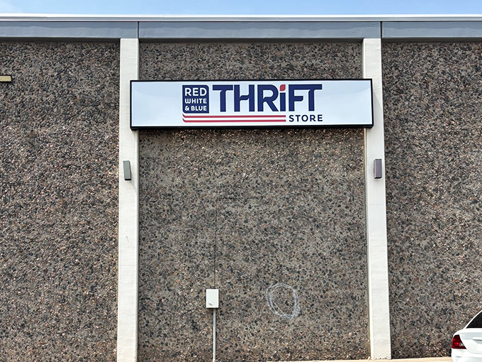 Red, white, blue, and full of bargains. This patriotic thrift paradise in Northglenn is a treasure hunter's dream destination.