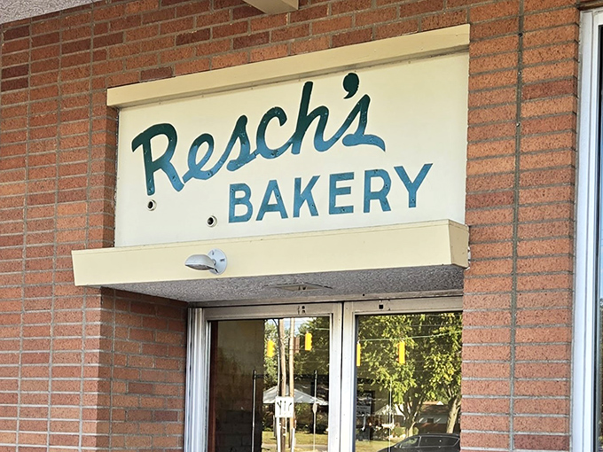 Resch's modest brick exterior and vintage sign whisper of old-school baking traditions that modern chains can only dream about.