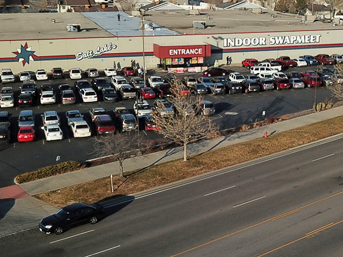 When the parking lot is this packed, you know the deals inside are worth fighting traffic for.
