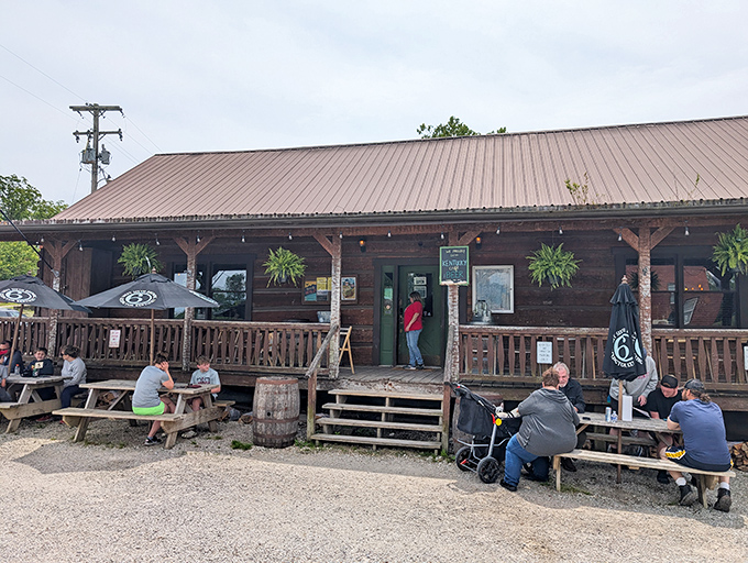 This mountain roadhouse proves that great hot dogs taste even better with fresh air included.