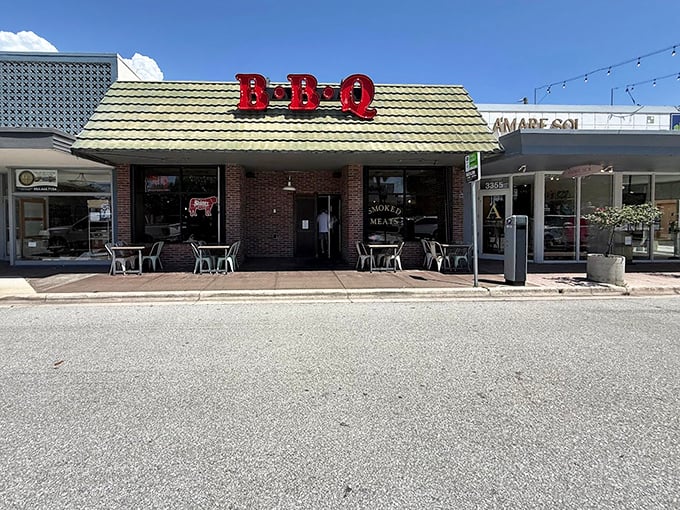 Simple storefronts often hide the most spectacular surprises, especially when hickory smoke is involved daily.