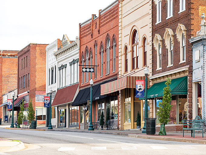 South Boston's Main Street offers that perfect small-town movie set feel. Colorful storefronts and wide sidewalks invite leisurely afternoon strolls.