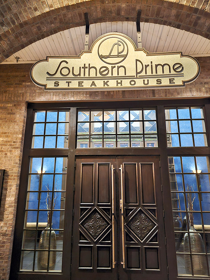That arched entrance isn't just gorgeous &ndash; it's a portal to some of North Carolina's finest steaks.