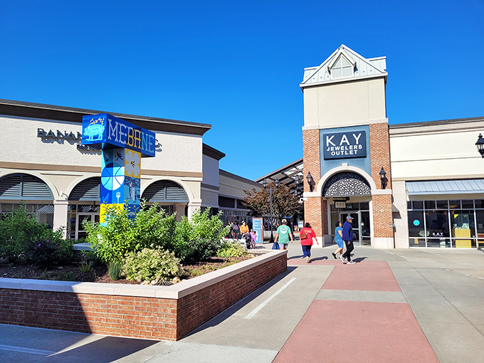 Mebane's Tanger tower&mdash;like a retail lighthouse guiding bargain hunters safely to shore.