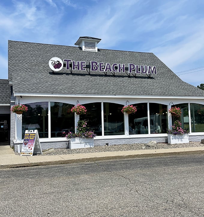 The Beach Plum Portsmouth location maintains that postcard-perfect New England charm. White clapboard and hanging flowers&mdash;seafood with a side of quaint.