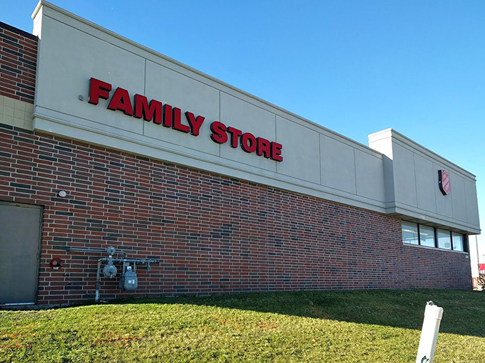 The Salvation Army's family-friendly brick building welcomes bargain hunters with open arms and hearts.