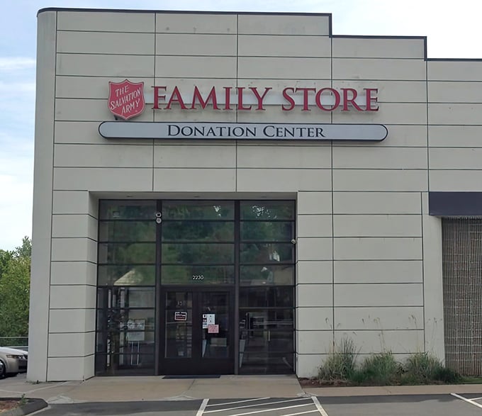 The Salvation Army Family Store's sleek, modern design breaks the thrift store stereotype while keeping the bargain tradition alive.