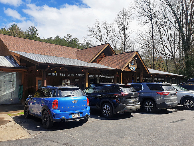 That packed parking lot tells the whole story - mountain folks know where to find excellence.