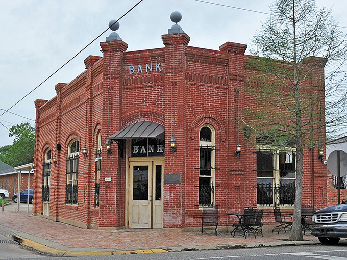 Ville Platte&rsquo;s historic downtown charms visitors with its red-brick architecture, where even an old bank building feels like a piece of living history.