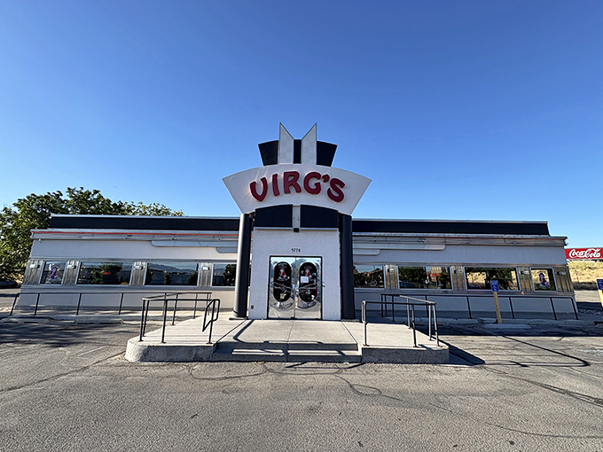 Virg's gleaming silver exterior and space-age sign transport you back to the golden age of diners &ndash; when calories didn't count and coffee was endless.