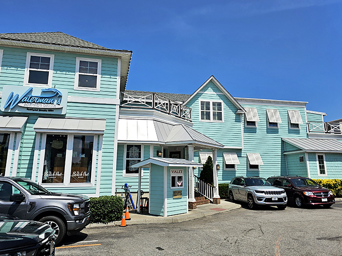 Waterman's mint-green exterior looks like it was color-matched to the perfect beach day you've been dreaming about.