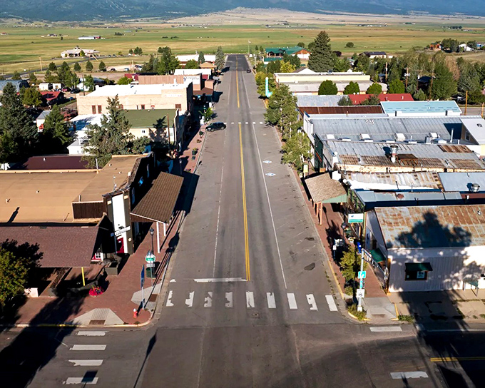 Westcliffe's western storefronts stand proudly against their mountain backdrop. The kind of view that makes you forget to check your phone.