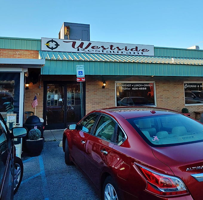 Green roof, brick walls, and the promise of home-style cooking that won't disappoint your wallet.