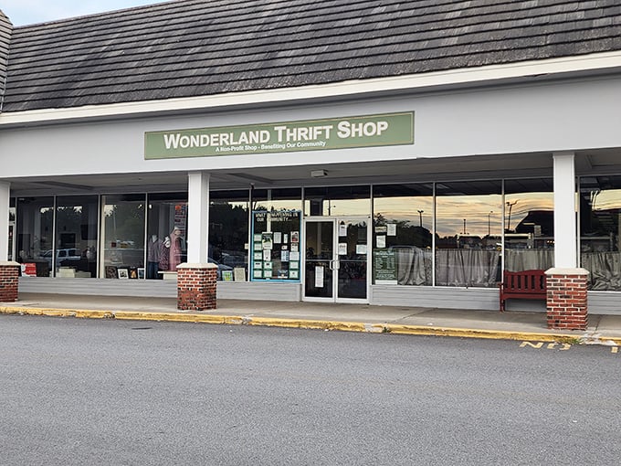 Wonderland Thrift Shop lives up to its magical name. This storefront might be simple, but the treasures inside are extraordinary!