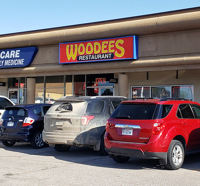 Woodees may hide in a strip mall, but locals know this unassuming storefront conceals breakfast gold.