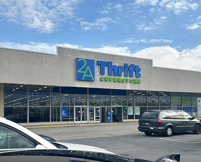 The familiar blue and green branding promises Laurel shoppers the same quality treasure hunting experience they've come to love.