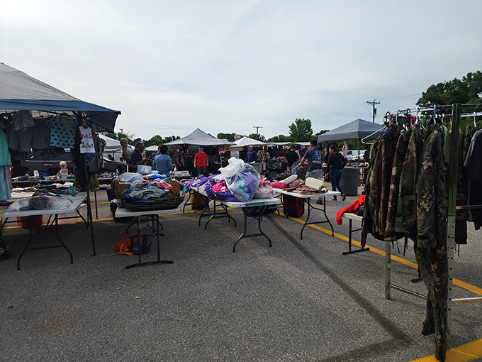 Weekend warriors gather here where outdoor shopping meets small-town charm and everybody knows your bargaining style.