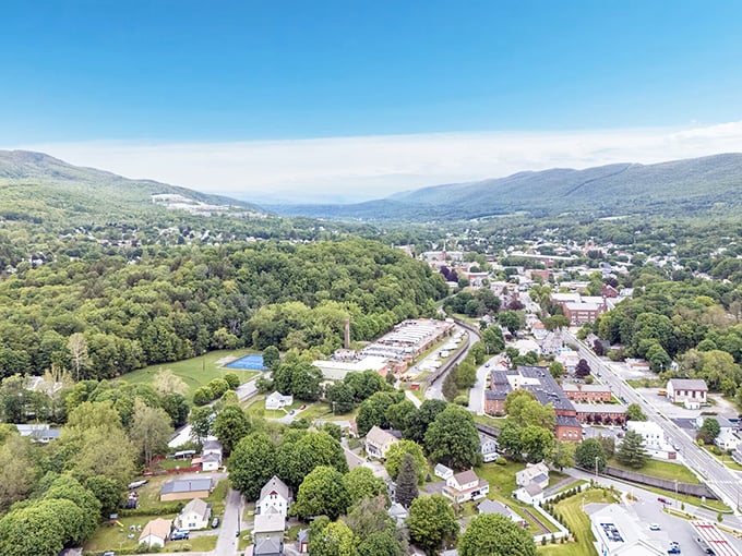 Valley of values! Adams nestles between verdant hills like a budget-friendly secret that big-city dwellers would pay premium prices to discover.