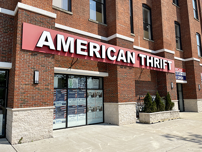 Passaic's premier thrift destination stands proud in its brick building, a testament to the enduring American tradition of finding treasure in another's castoffs.