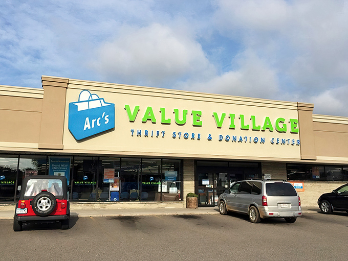 The expansive storefront stretches like a promise that today might be the day you find that perfect something.