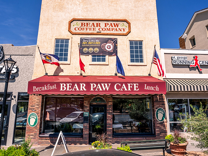 The inviting storefront promises the kind of morning meal that makes you glad you got out of bed.