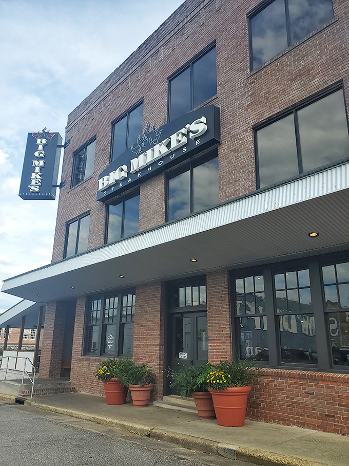 Modern steakhouse architecture that promises both comfort and quality in every perfectly grilled bite you'll savor.