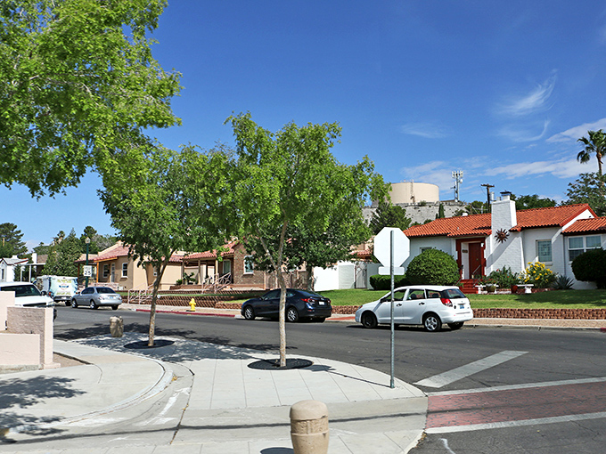 Those desert mountains stand guard over Boulder City like nature's own security system, keeping the peace since 1931.
