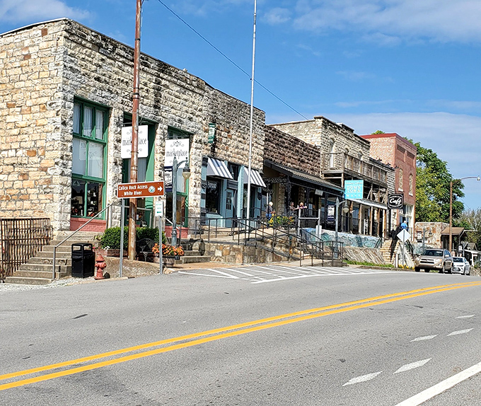 Stone and brick buildings create a timeless streetscape where every corner holds pleasant surprises.