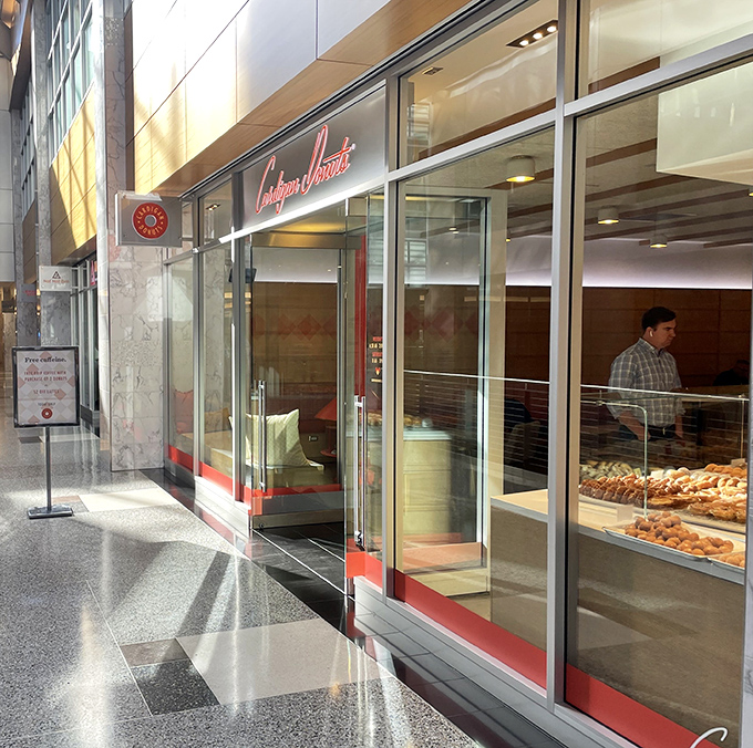 Cardigan Donuts brings gourmet flair to Minneapolis's skyways. When your donut looks this sophisticated, it's perfectly acceptable to eat dessert before noon.